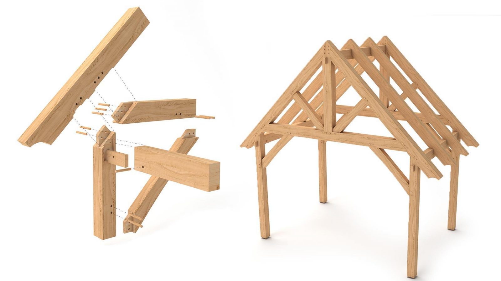 Post And Beam Or Timber Frame - The Best Picture Of Beam